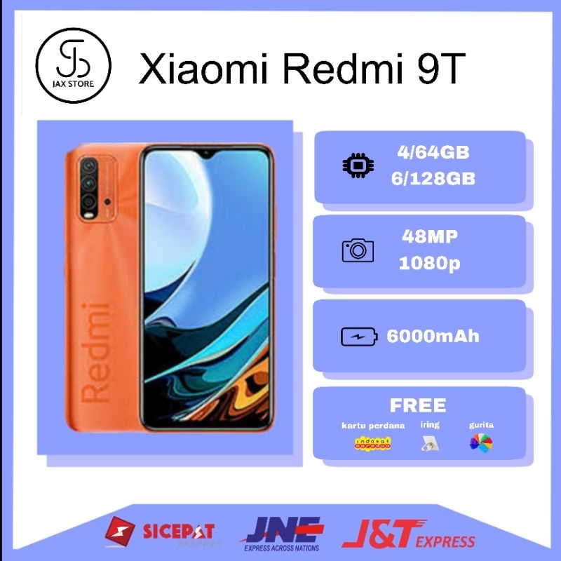 Jual XIAOMI REDMI 9T [4/64GB, 6/128GB, GARANSI RESMI ] | Shopee Indonesia