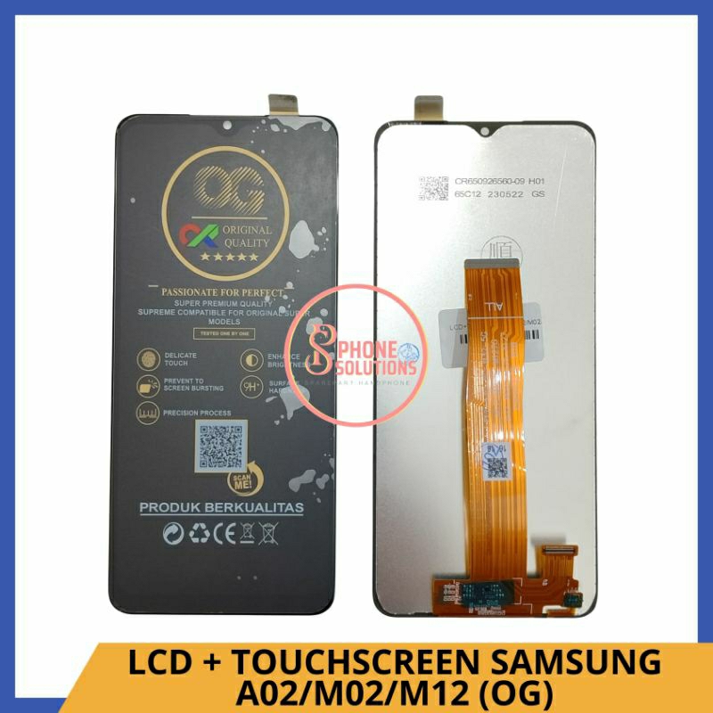 Jual LCD TOUCHSCREEN SAMSUNG A02/A12/M02/M12 BLACK ORIGINAL QUALITY (OG ...
