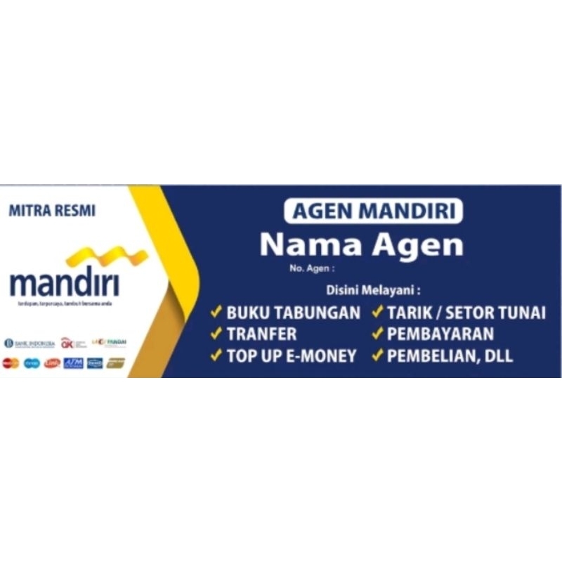 Jual SPANDUK BANNER AGEN MANDIRI | Shopee Indonesia
