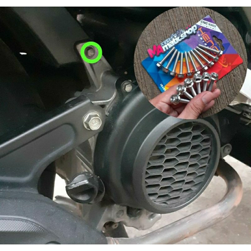 Jual Baut probolt dudukan box filter honda beat delux genio stainless ...
