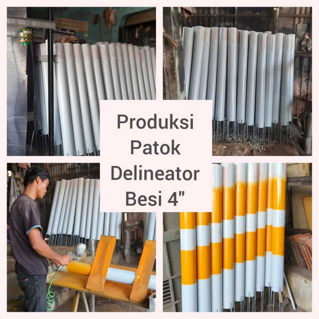 Jual Delineator Jalan Delineator Besi Patok Jalan Besi | Shopee Indonesia