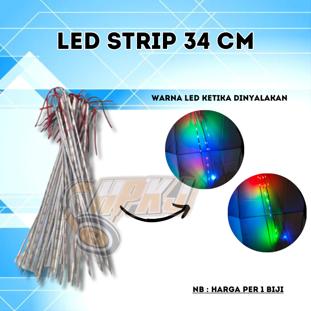 Jual ( 3pcs )LAMPU LED STRIP 34CM 5V - 12V RGB led strip rgb 34cm 11 ...