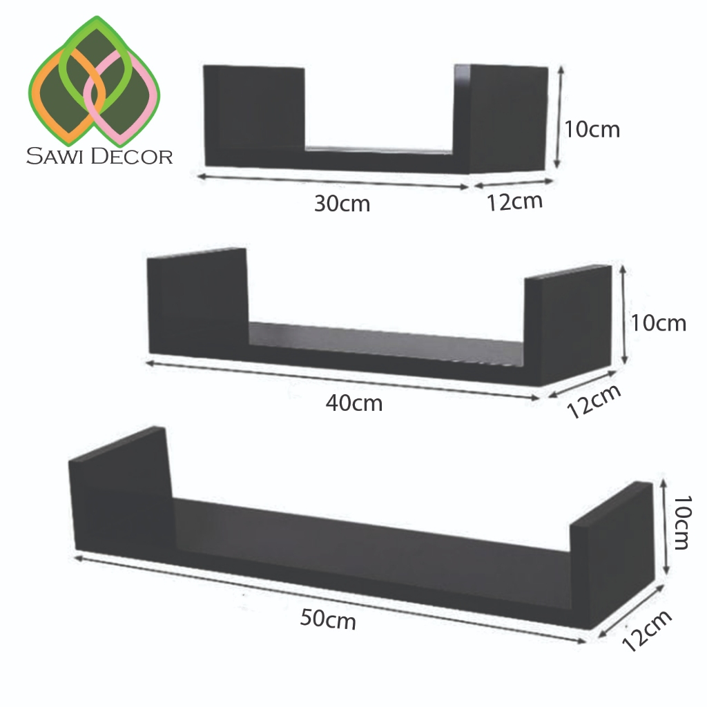 Jual HAMBALAN AMBALAN (BENTUK U) RAK DINDING MELAYANG PAJANGAN DINDING ...