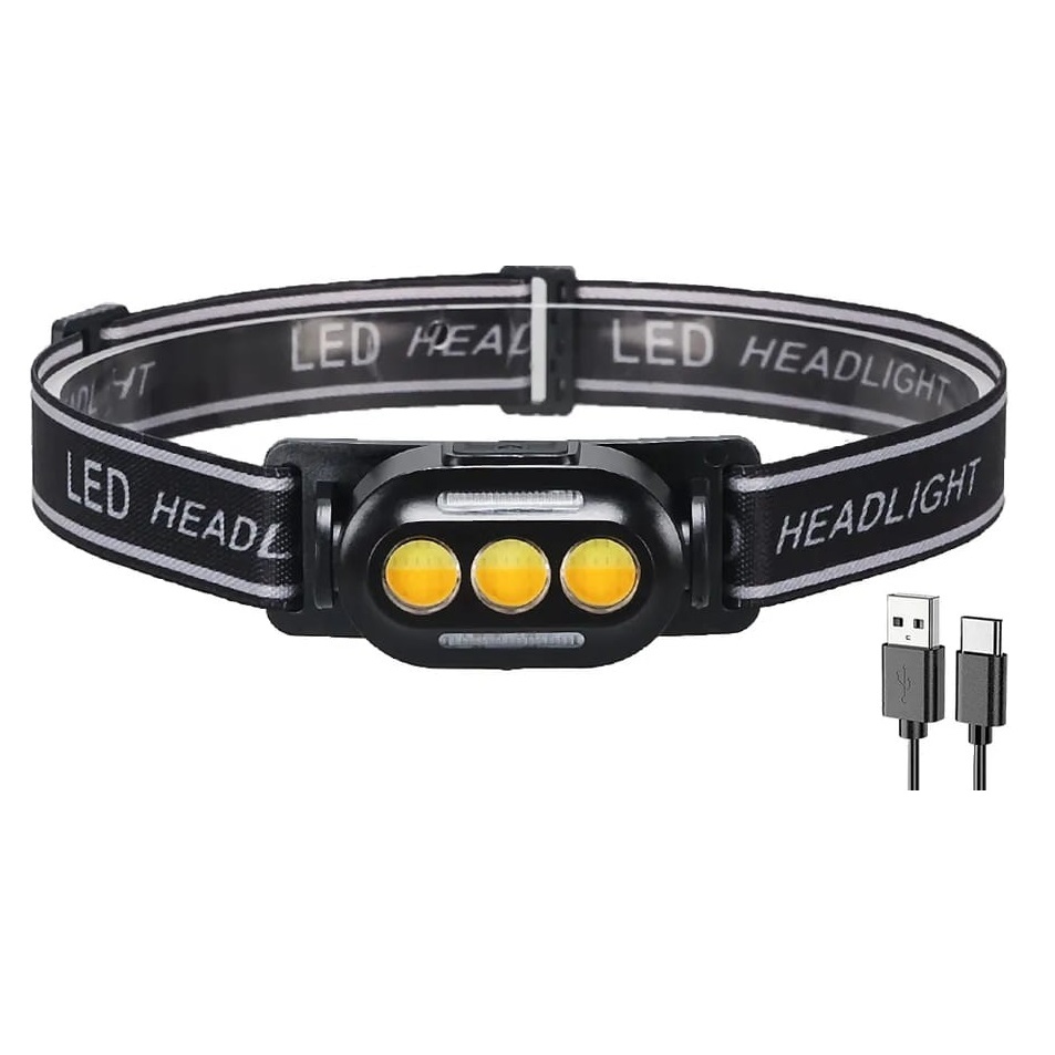 Jual SENTER KEPALA LED MINI 3 MATA 45W 2 CAHAYA PUTIH DAN KUNING BISA ...