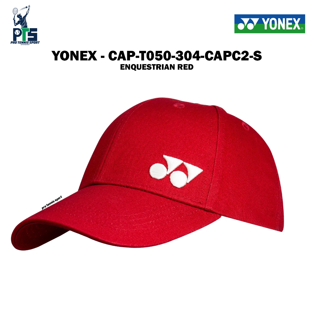 Jual Topi Yonex Leisure Cap T050 304 CAP C2 S 304 C2S_ Enquestrian Red ...