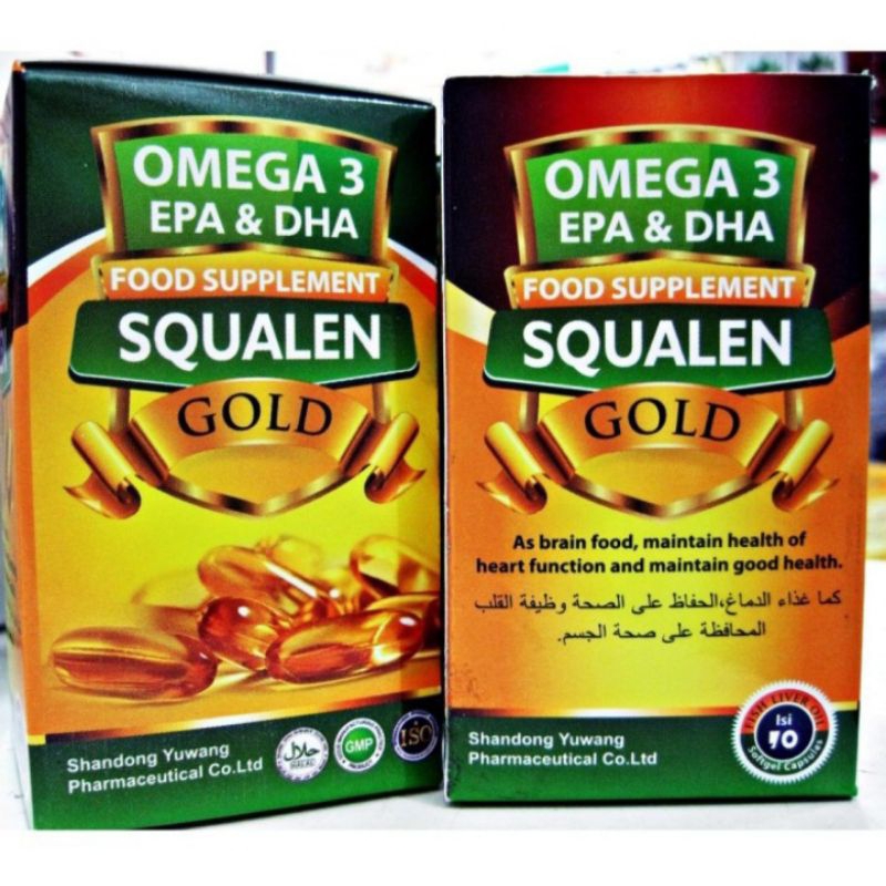 Jual Fisl oil Squalene - omega 3 6 9 EPA+ DHA isi 70 [ PAKET 2 BTOL ] | Shopee Indonesia
