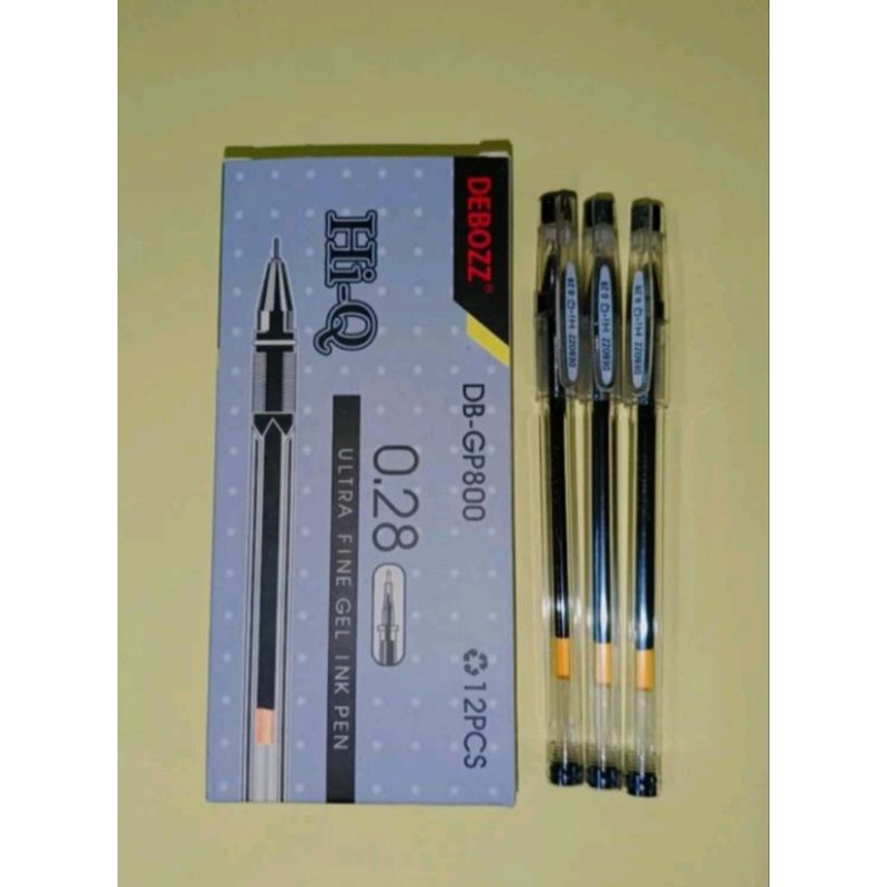 Jual BULPOINT/BULPEN DEBOZZ HITAM DB-GP800 0,28MM (12BIJI) | Shopee ...