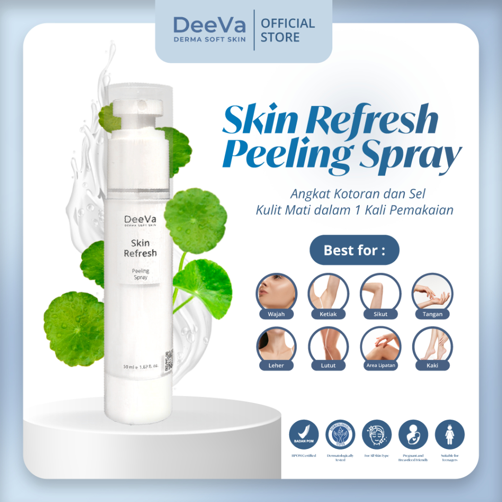 Jual DeeVa Derma Soft Skin - Skin Refresh Peeling Spray (exfoliasi sel ...