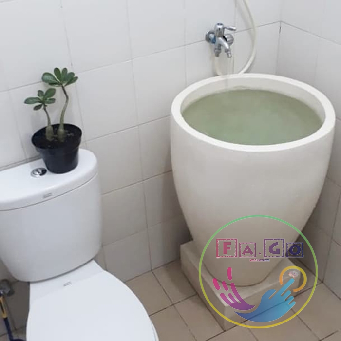 Jual Bak Mandi Marmer Teraso Besar Gentong (85 x 50 cm) | Shopee Indonesia