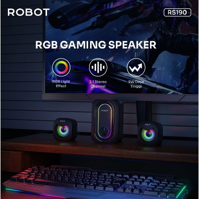 Jual Speaker ROBOT RS190 Laptop/PC/Gaming Soundbar Super Bass Portable ...