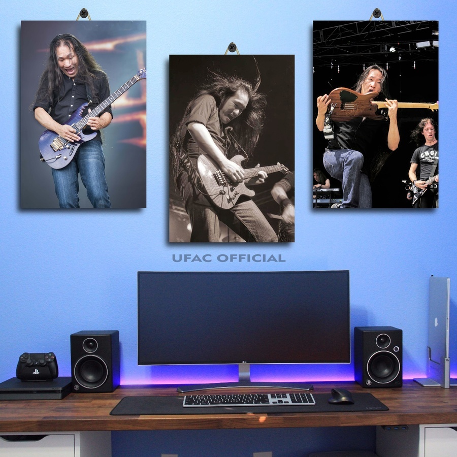 Jual Poster Kayu Band Gitaris Dragonforce Herman Li 20X30 / Dekorasi ...