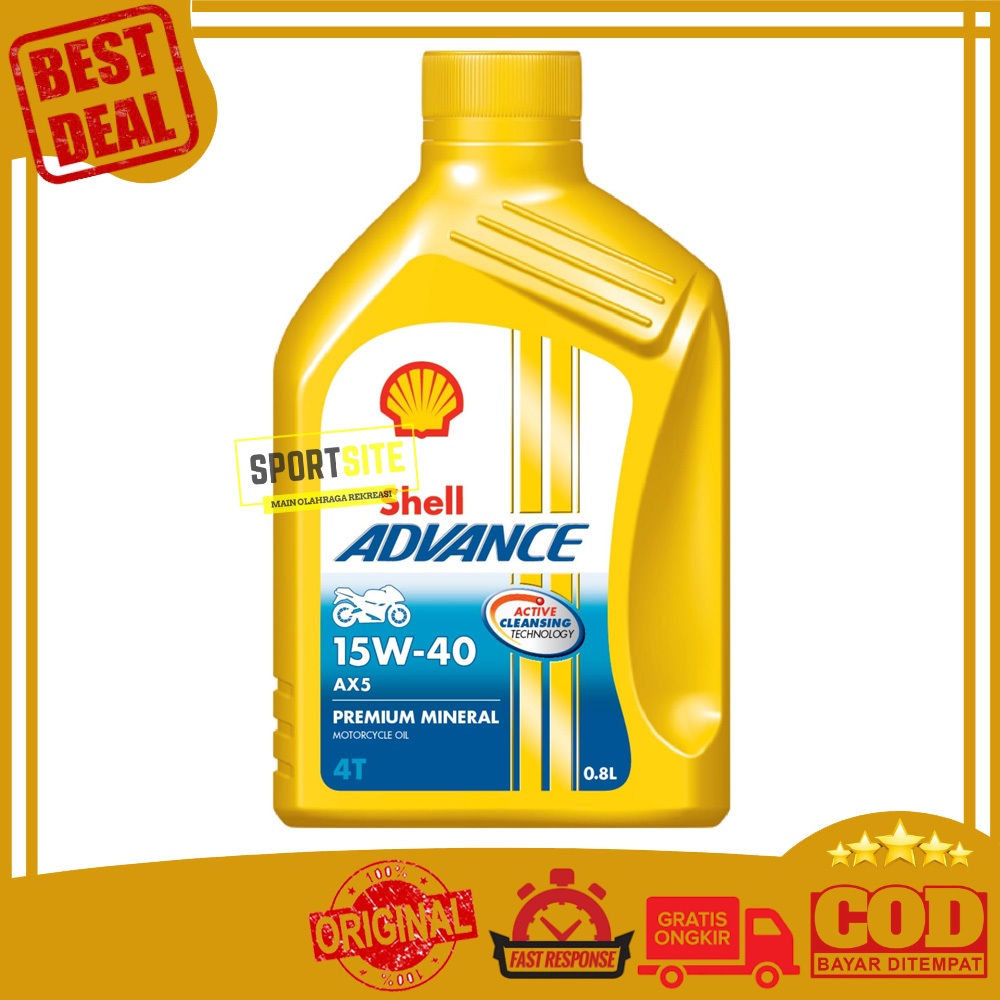 Jual Oli Shell Advance 4T AX5 15W-40 1 liter Premium Mineral | Shopee ...