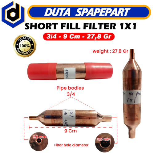 Jual FILTER ISI KULKAS 1x1 UKURAN BODY 3/4 PANJANG 9 CM | FILTER KULKAS ...