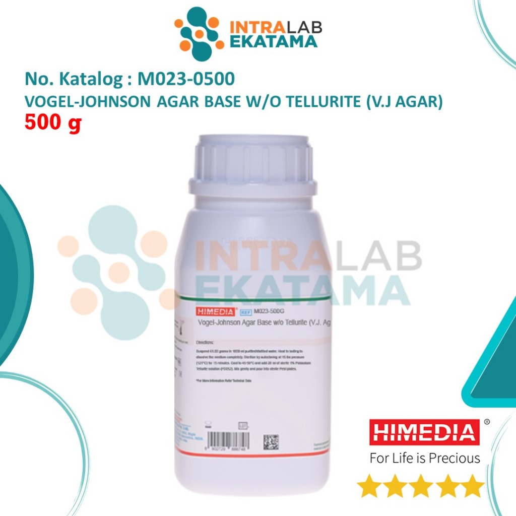 Jual M023-0500 VOGEL-JOHNSON AGAR BASE W/O TELLURITE (V.J AGAR), 500G ...