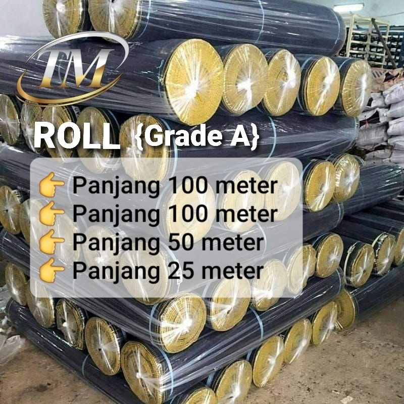 Jual PROMO ! Jaring Waring Hitam { GRADE A } senar dobel HDPE 1 Roll ...