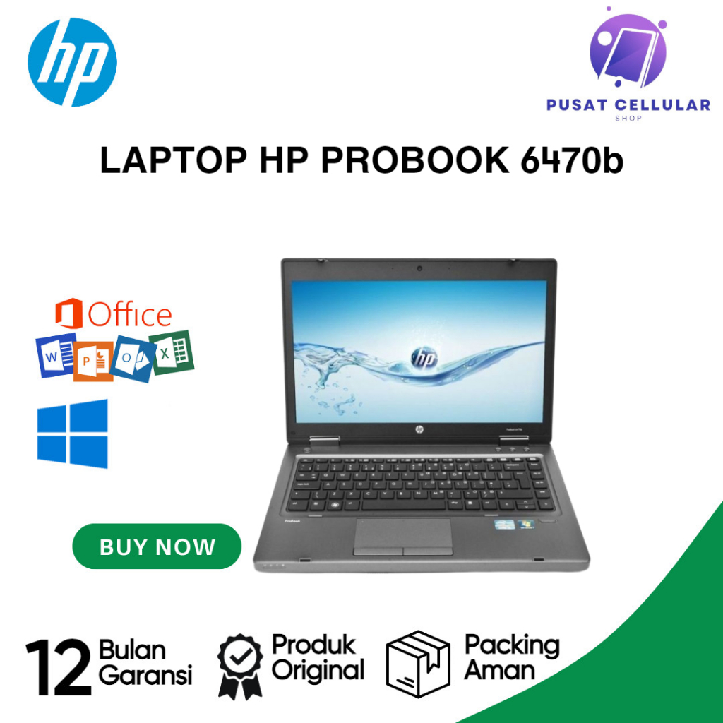 Jual LAPTOP HP PROBOOK 6470b INTEL CELERON 8GB/1TB WIN10 FREE OFFICE ...