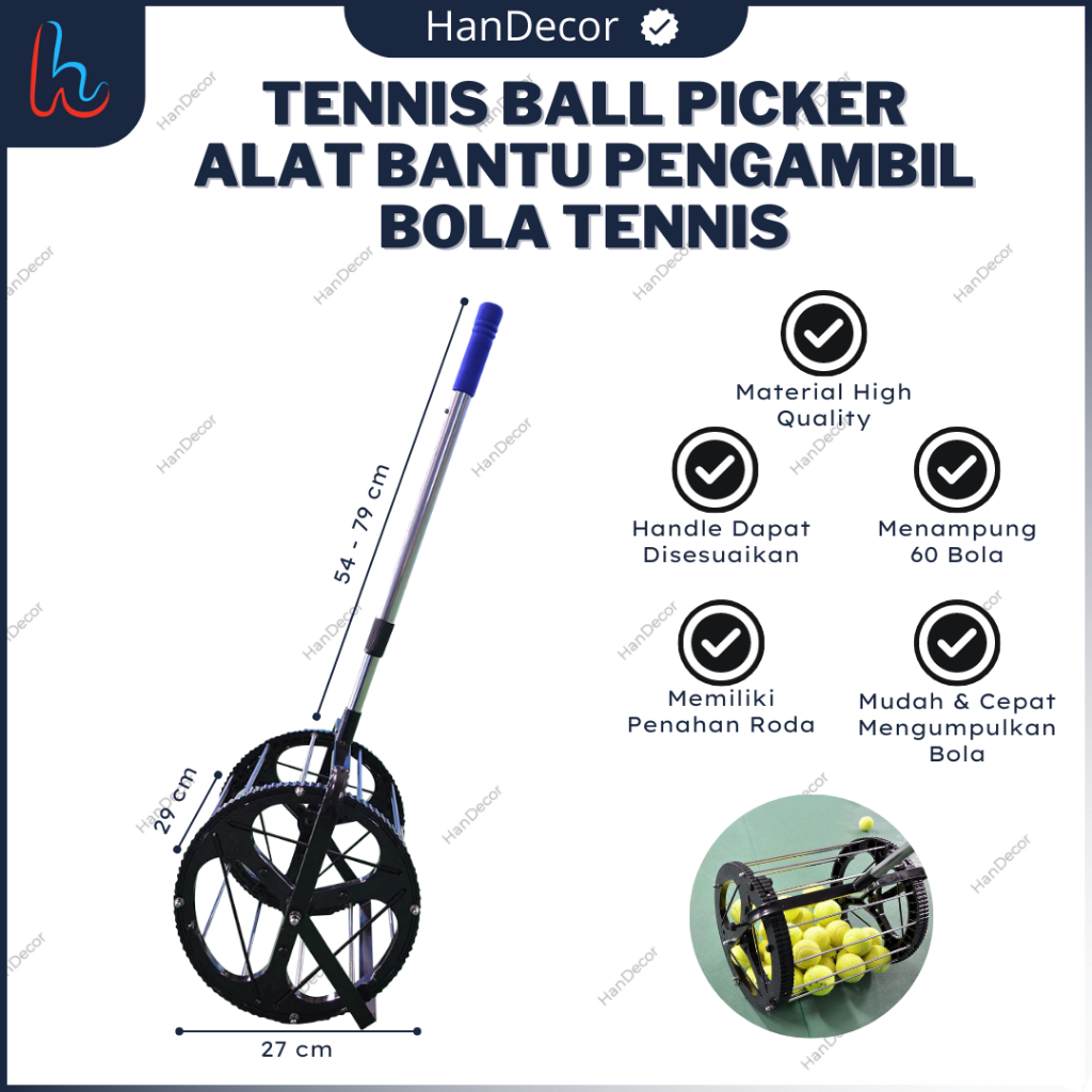 Jual Tennis Ball Picker | Alat Pengambil Bola Tennis Ball Collector ...