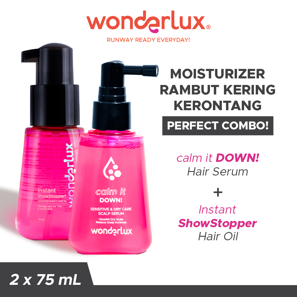 Jual Wonderlux Perfect Combo! Moisturizer Rambut Kering Kerontang ...