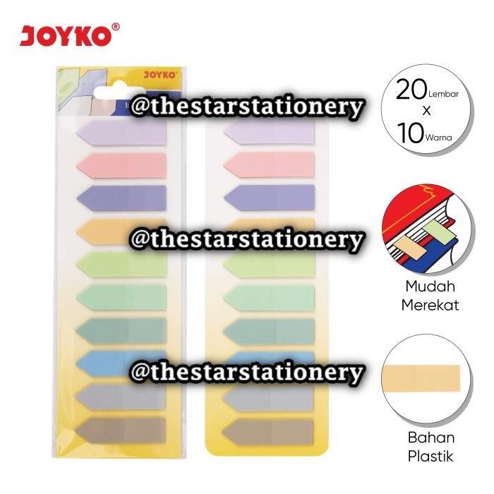 Jual (1 Set) GROSIR Index Mark Penanda Pembatas Memo Joyko IM-63 ...