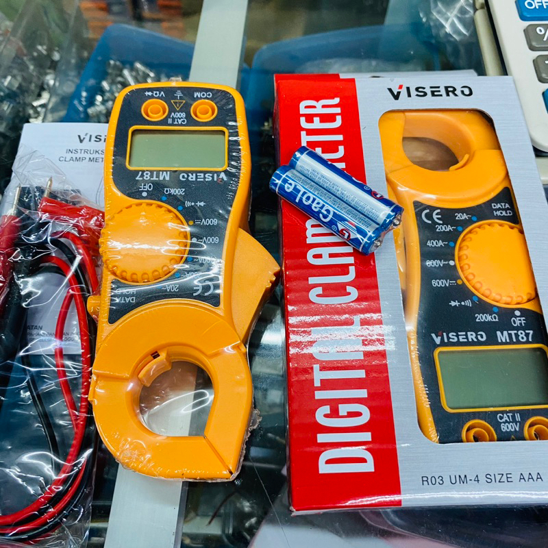Jual Digital Clamp Meter MT87 Tang Ampere Multimeter MT-87 Kabel Tester ...
