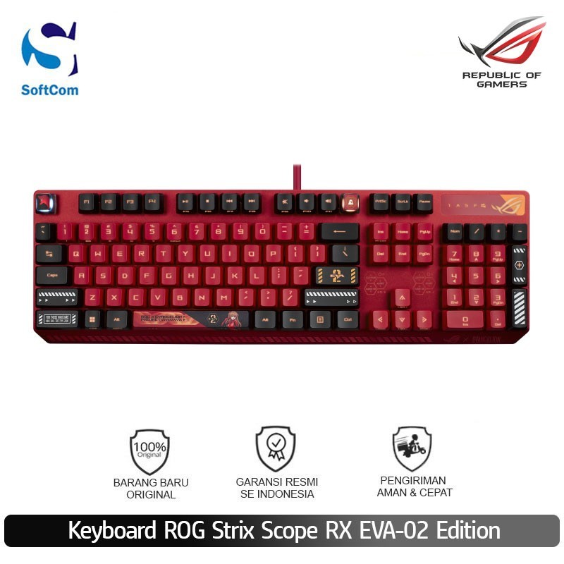 Jual ASUS Keyboard Gaming ROG Strix Scope RX EVA 02 Edition | Shopee ...