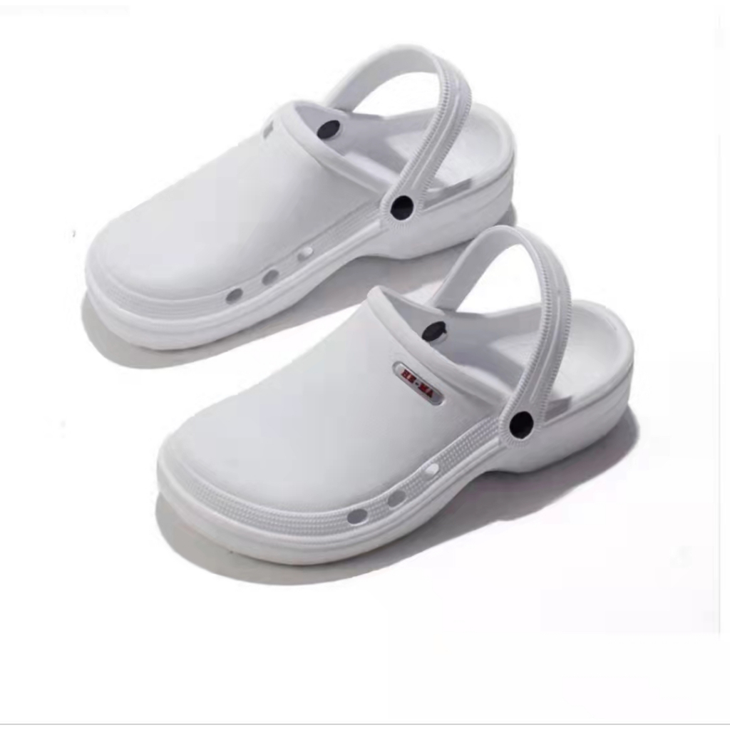 Jual Sandal Kodok Putih Hema Model CROCS , Sandal Medis Dokter Perawat ...
