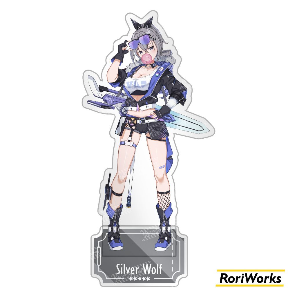 Jual Acrylic Standee Figure Anime - Silver Wolf | Honkai Star Rail ...