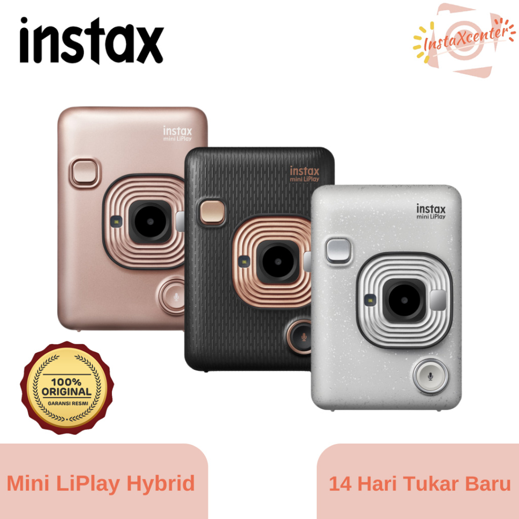 Jual FUJIFILM INSTAX Mini LiPlay Hybrid Instant Camera | Shopee Indonesia