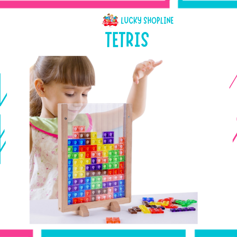 Jual [BIG SALE] Creative 3D Tetris Board Game Mainan Edukasi Anak 4-6 ...