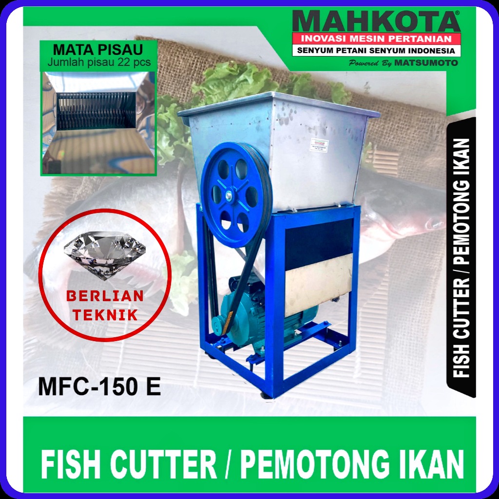 Jual Mesin Pemotong Ikan Fish Cutter Mahkota MFC 150 E | Shopee Indonesia