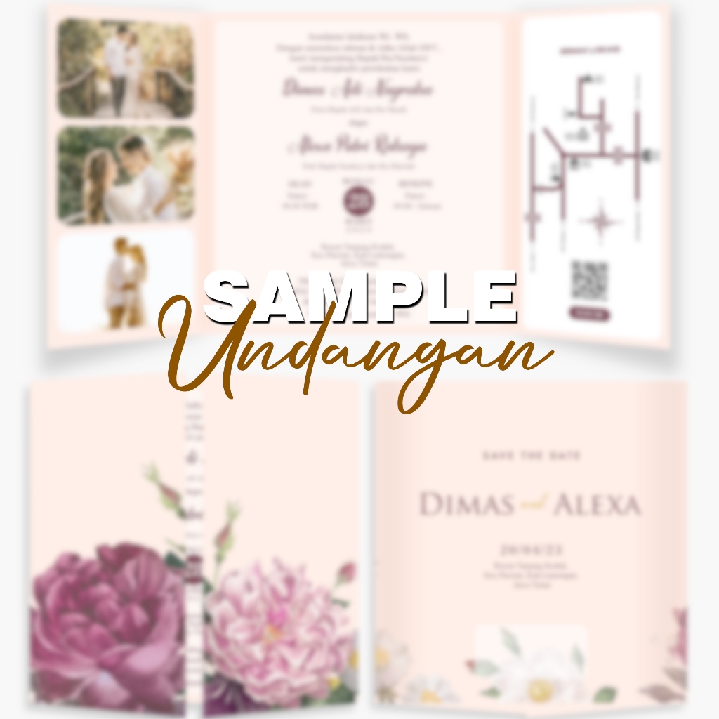 Jual Sample Undangan Lipat 3 | Shopee Indonesia