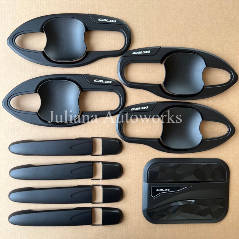 Jual Paket Outer Handle Tank Cover Bensin Calya Sigra Bulat Hitam Doff ...