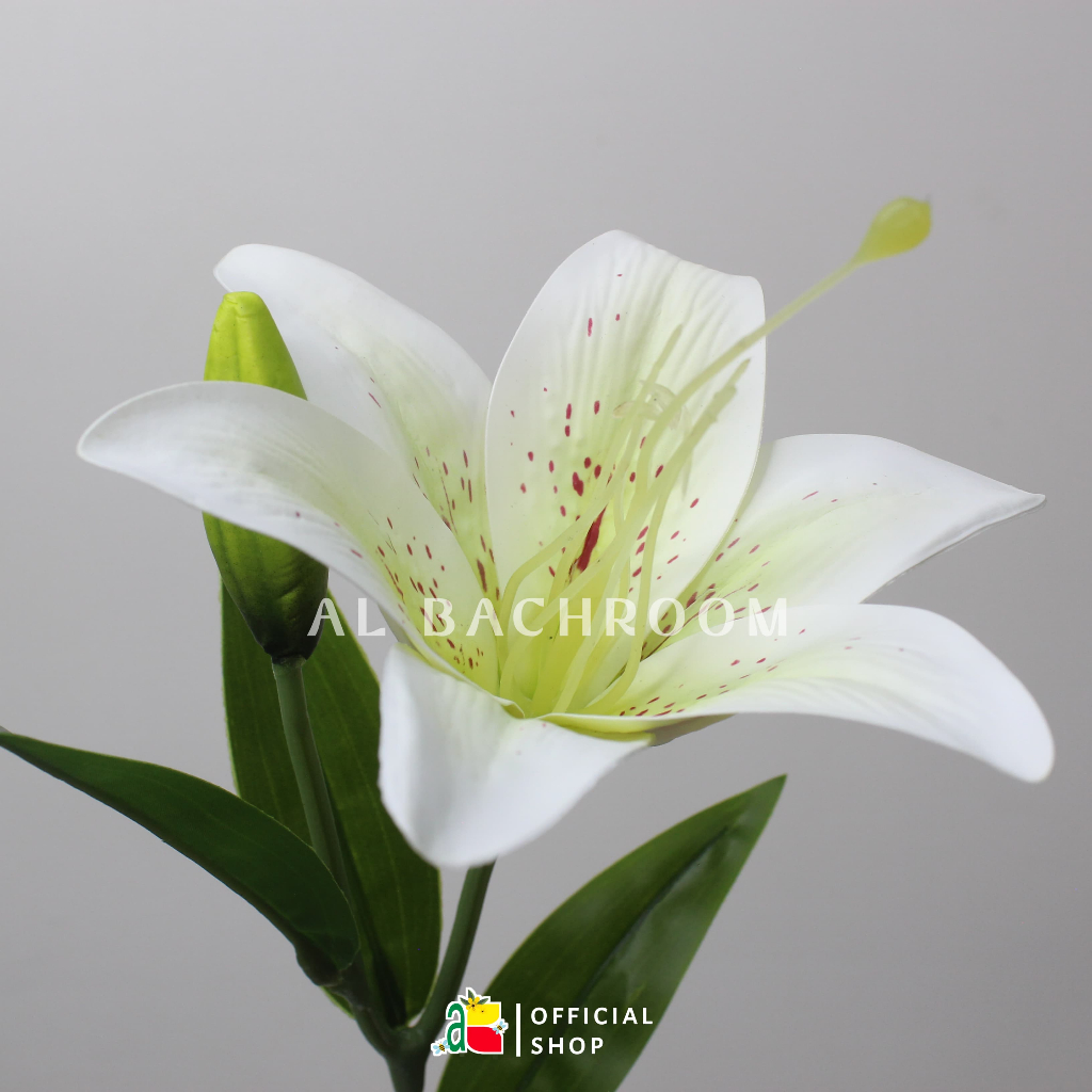 Jual Bunga plastik lily tangkai kecil latex K1-MY artificial dekorasi ...