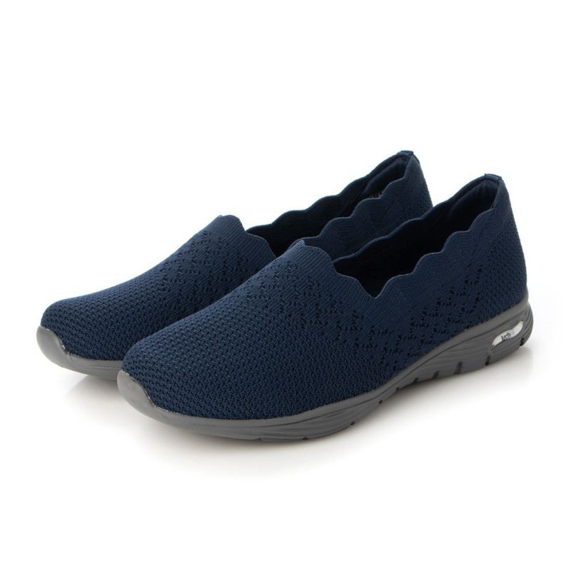 Jual Skechers Arc Fit Seager Slip On Navy Size 37 ORIGINAL 100% ...