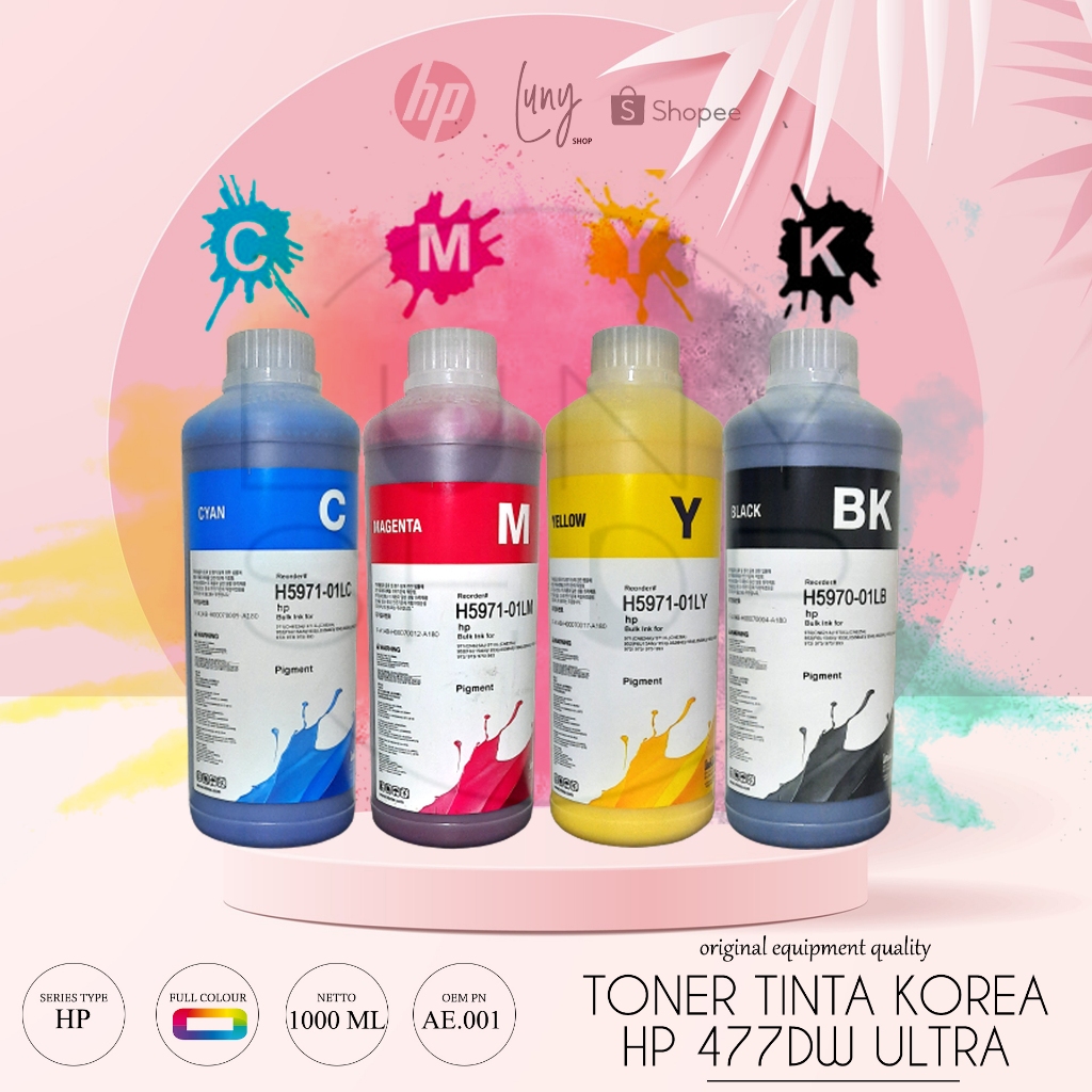 Jual Tinta Toner HP Warna Printer Fotocopy Ultra Colour 477 452 552 557 ...