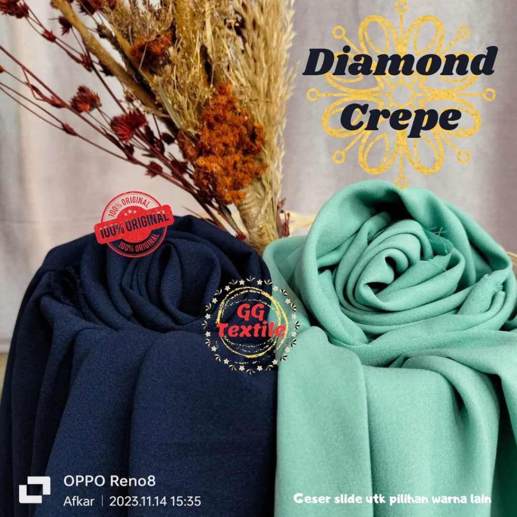Jual KAIN DIAMOND CREPE GEORGETTE PREMIUM | Shopee Indonesia