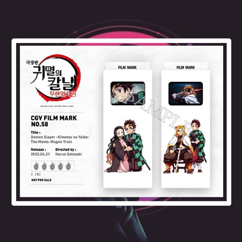 Jual [FM] CGV KOREA, FILM MARK NO. 058 - DEMON SLAYER. | Shopee Indonesia