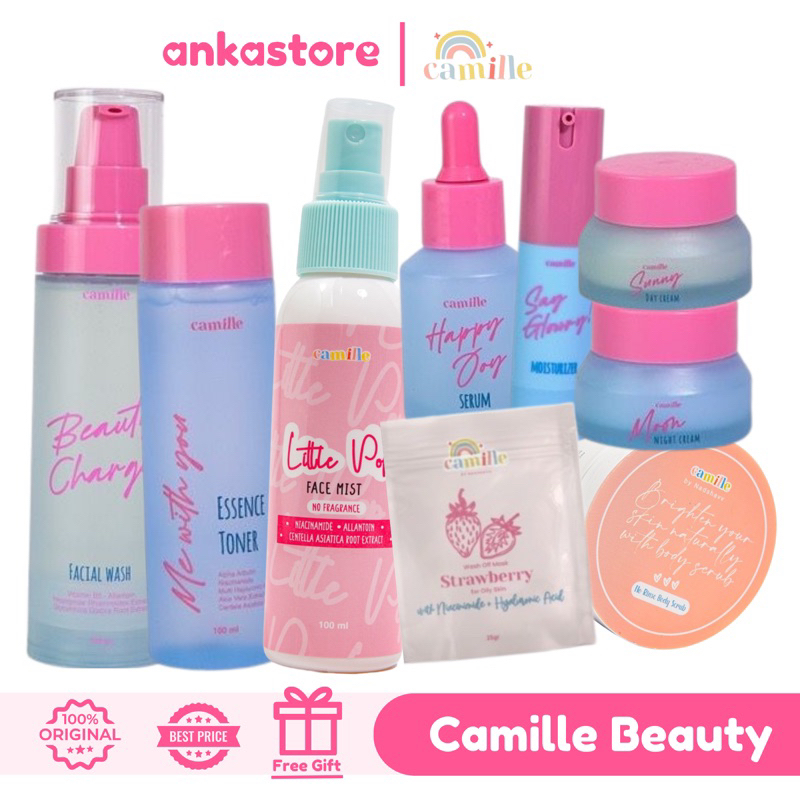 Jual CAMILLE BEAUTY Sunny Moon day night cream facial wash Masker Serum Toner Moisturizer ...