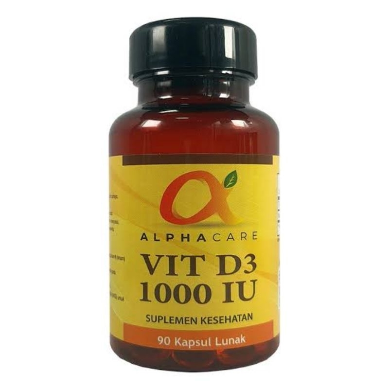 Jual Alphacare Vitamin D3 1000 Iu Isi 30 Softgel Shopee Indonesia 1094