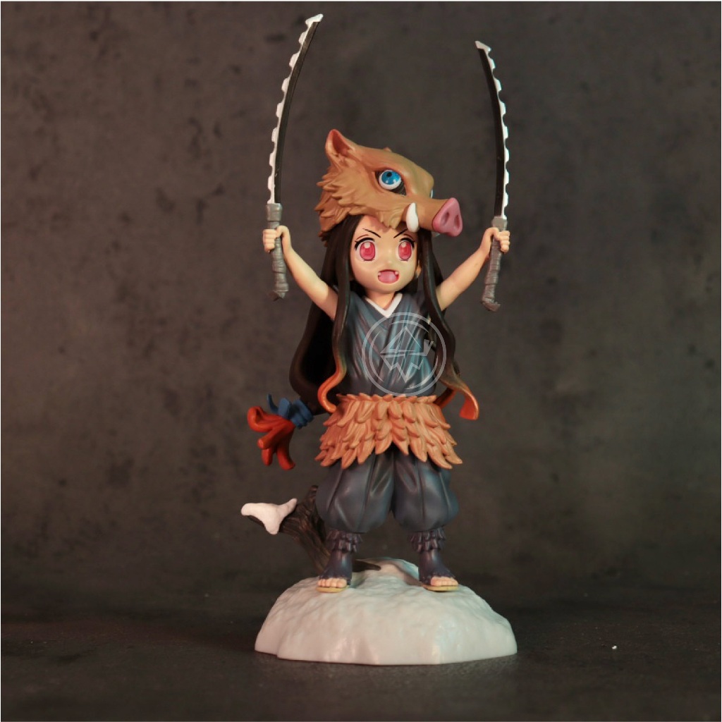 Jual Nezuko boar mask inosuke chibi version demon slayer kimetsu no ...