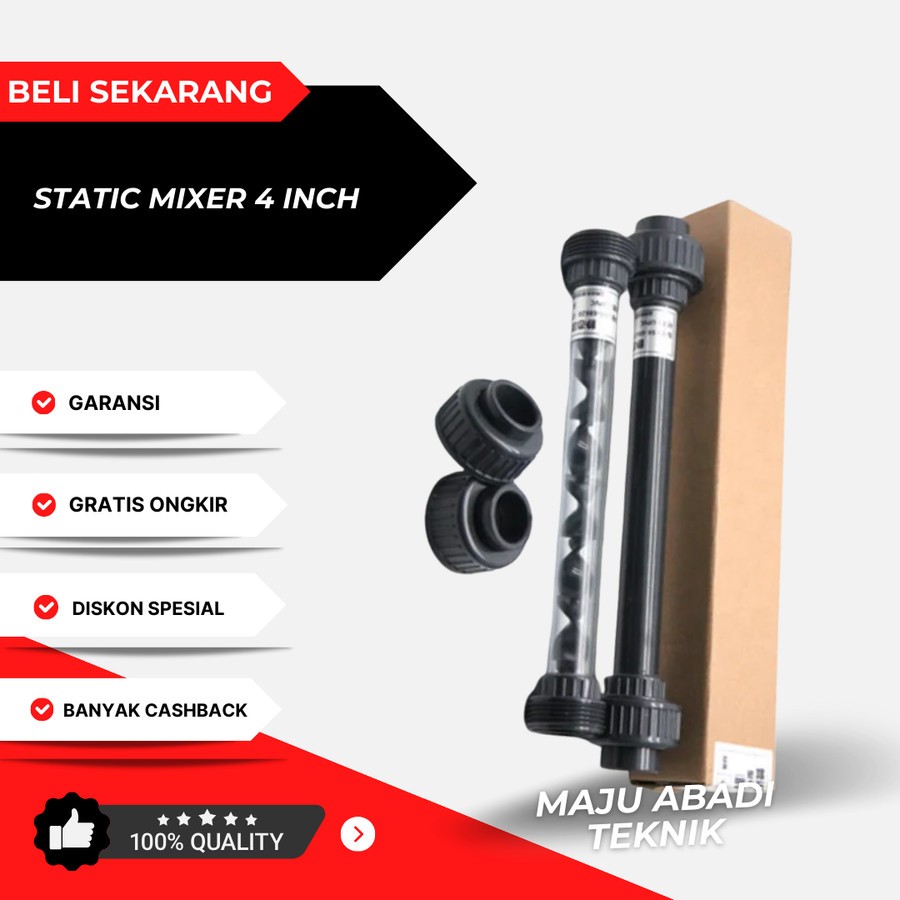 Jual static mixer 4 inch static mixer flange 4 inch Static Mixer DN100 ...