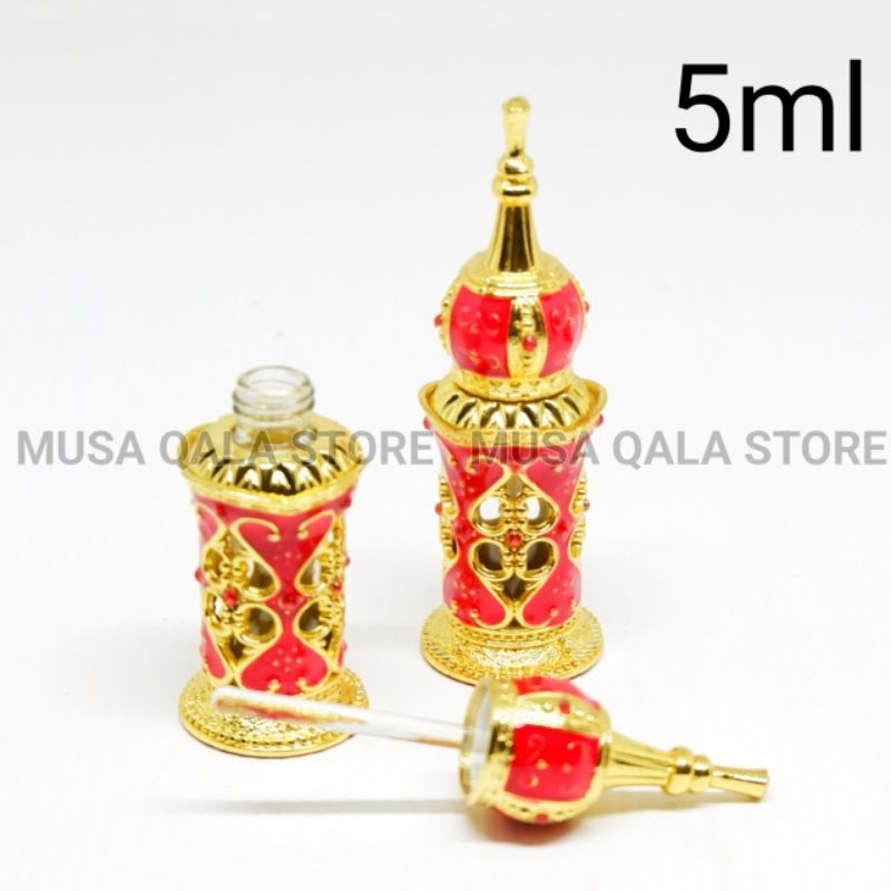Jual Botol Parfum Kosong Antik Cantik Gold Bottle Perfume Unik 3ml 5ml ...