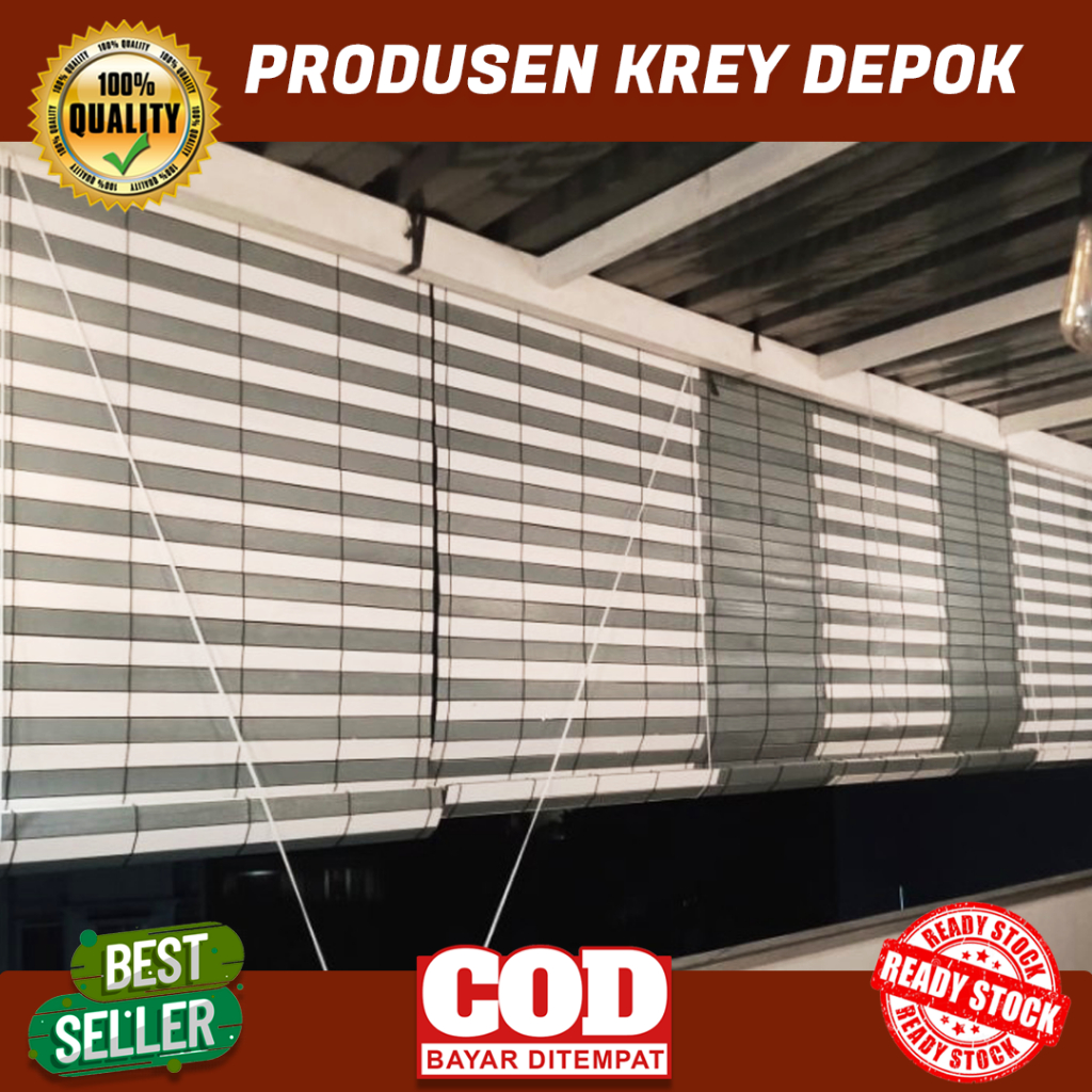 Jual Kerai tirai outdoor krei bahan kayu ramin krey indoor HARGA ...