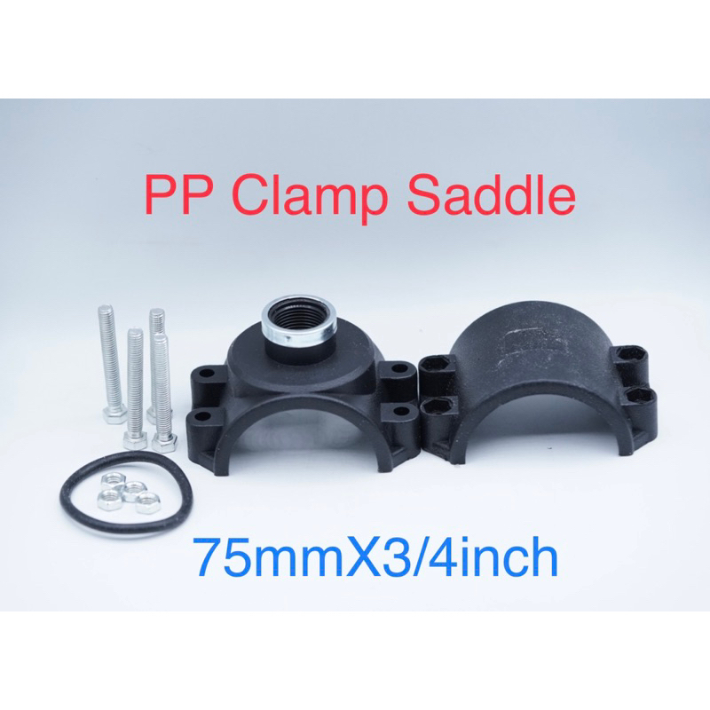 Jual Clamp Saddle PP Klem Sadle 75 mm x 3/4 inch 75mm x 3/4” Fitting ...