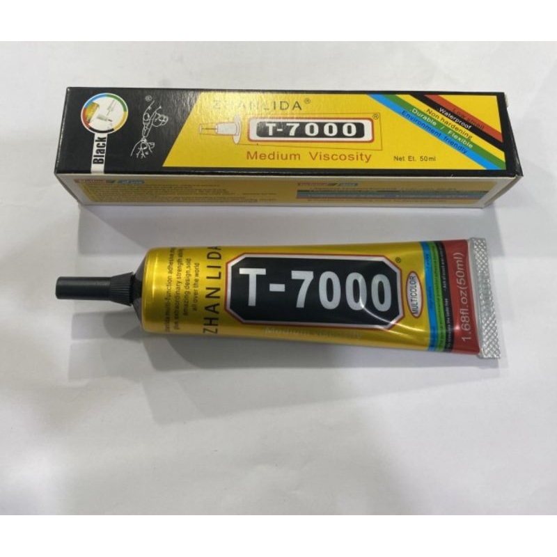 Jual LEM LCD TOUCHSCREEN T7000 50ML HITAM | Shopee Indonesia