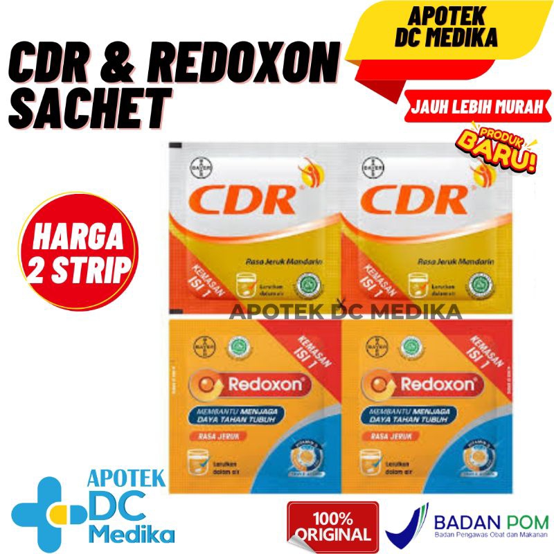 Jual CDR Effervescent Sachet 2 Tablet Eff Vitamin Daya Tahan Tubuh ...