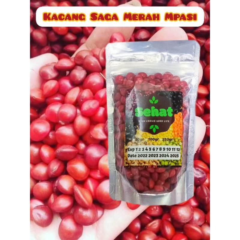 Jual Kacang Saga Merah Kolase 50g/100g | Shopee Indonesia