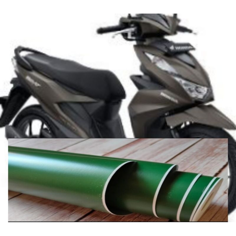 Jual Stiker skotlet hijau army dof scotlite motor dark green army | Shopee Indonesia