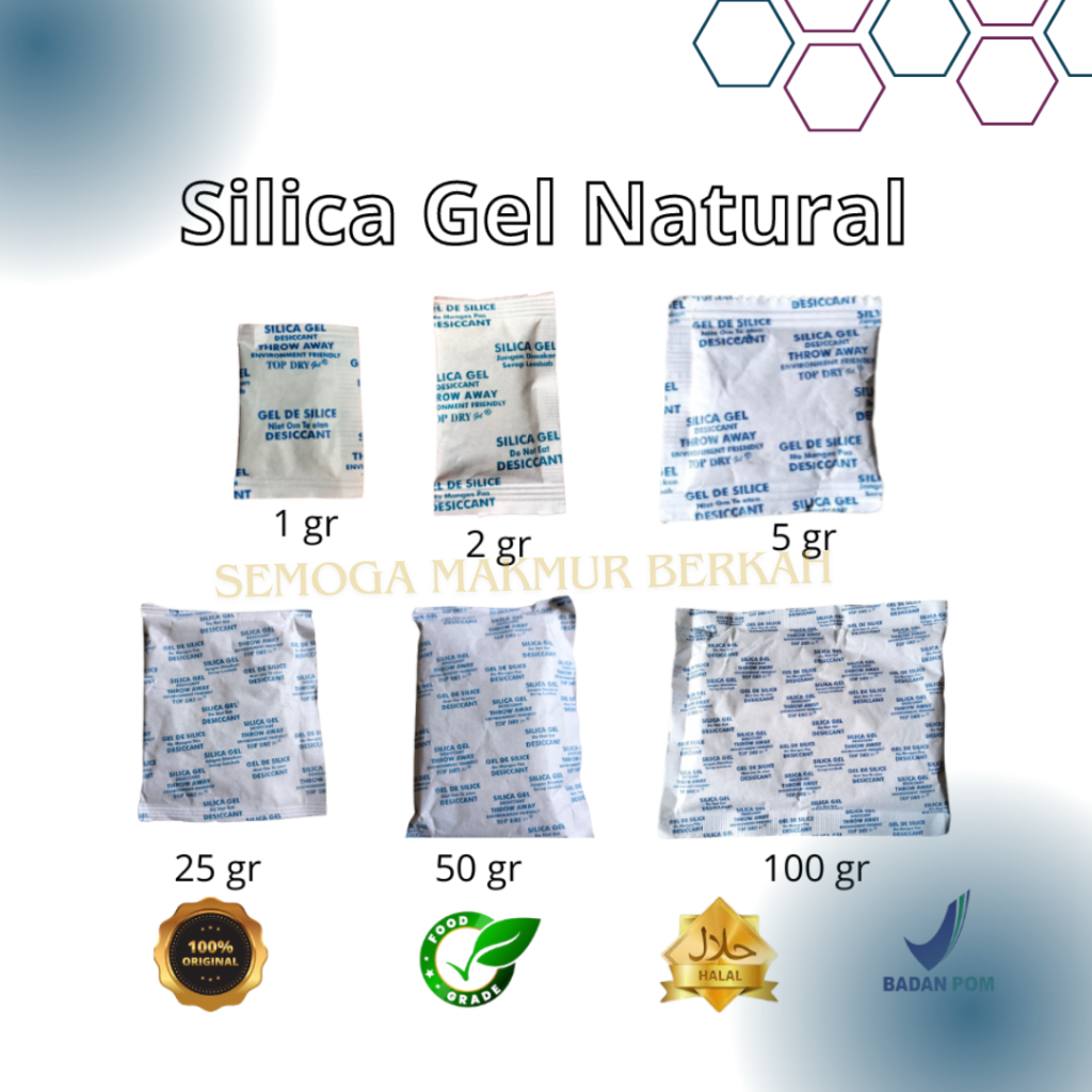 Jual Silica Gel Natural Food Grade (packing 250gr/pack) | Shopee Indonesia