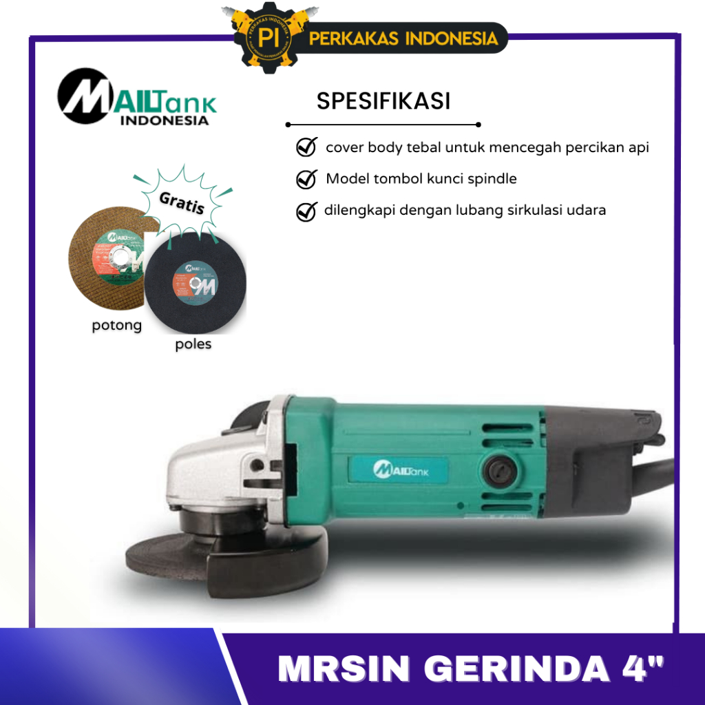 Jual Gerinda MAILTANK SH-05 Mesin Gurinda Tangan 4 Inch Angle Grinder ...